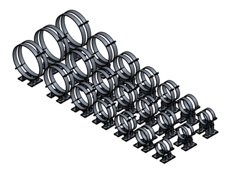 Clamp Sliding Support LD-HV | steel&tube