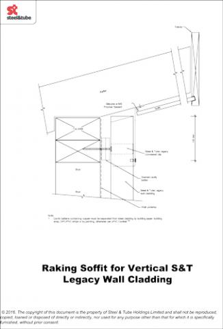 Raking Soffit for Wall Cladding | steel&tube