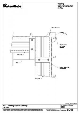 Wall Cladding-corner Flashing | steel&tube