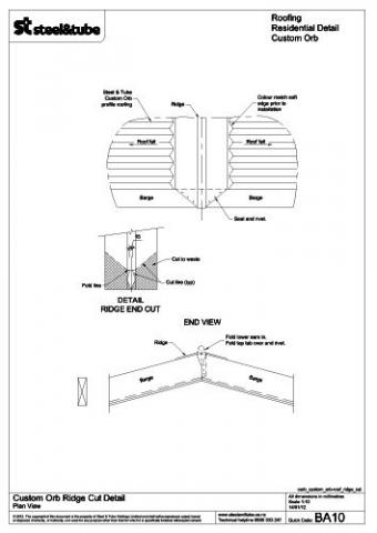 Ridge Cut Detail | steel&tube