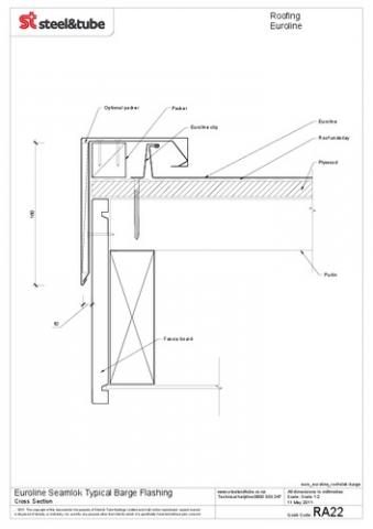 Typical Barge Flashing | steel&tube