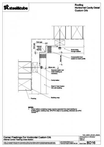 Corner Flashings For Horizontal | steel&tube