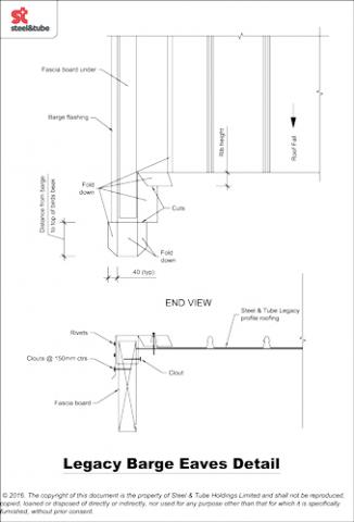 Barge Eaves Detail | steel&tube