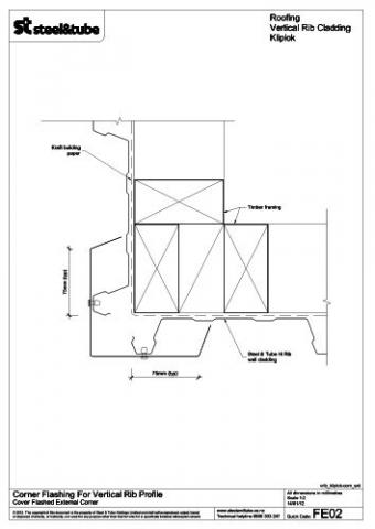 Corner Metal Flashing Sizes